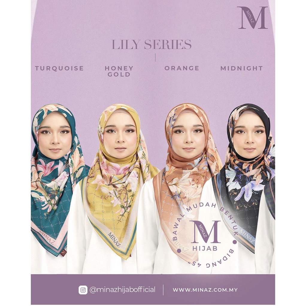 🔥[NEW RELEASE] Minaz Hijab Blossom Series 3.0- LILY SERIES🌸 | Shopee ...