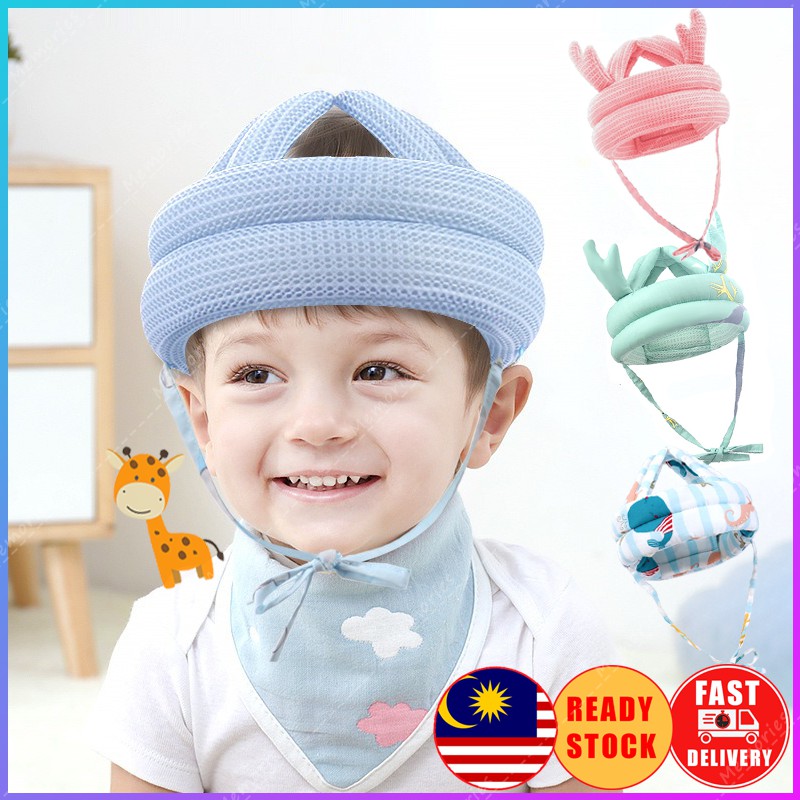 Baby Safety Head Fall Protector Breathable Pillow Headrest Guard Fall ...