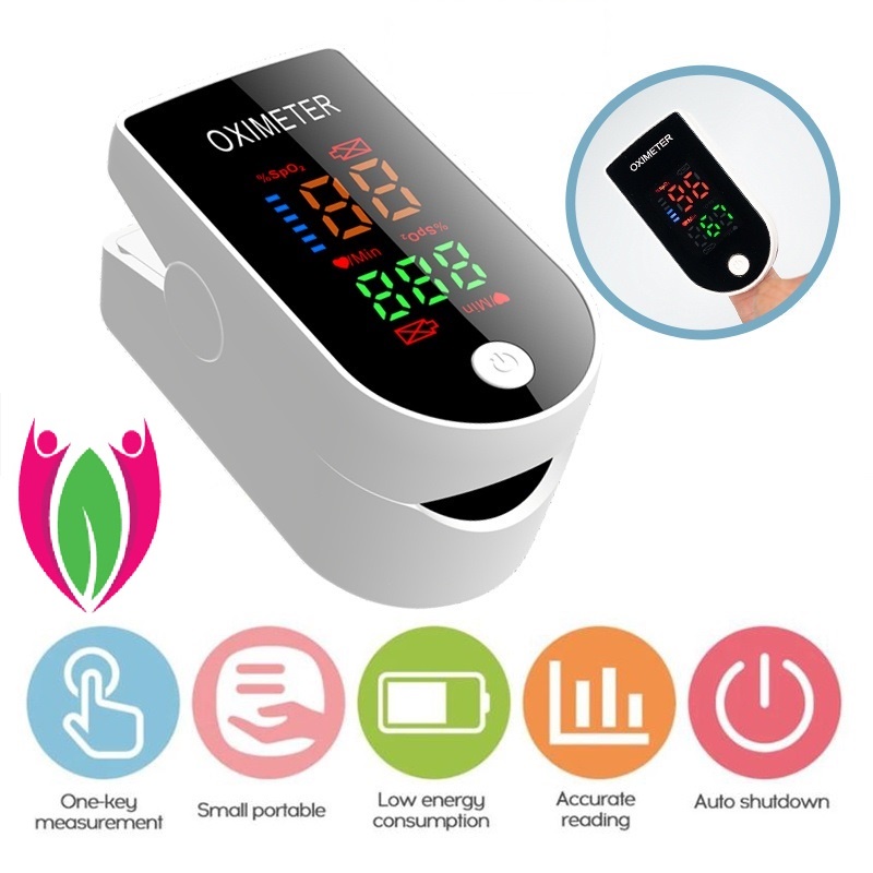 AD903 Pulse Fingertip LED Oxymeter Blood Oxygen Oximeter Monitor LED ...