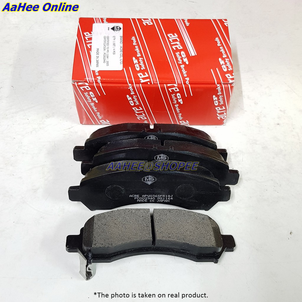ACRE Japan Brake Pad - Axia Bezza Myvi Lagibest Perodua Front | Shopee ...