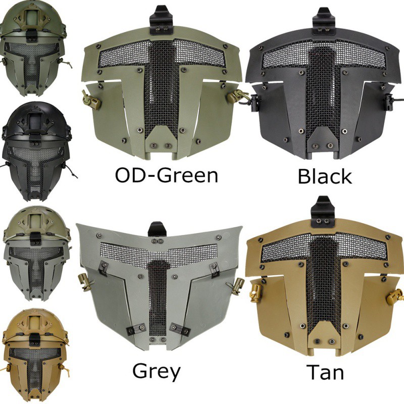Paintball Airsoft SPT Mesh Full Face Mask Sparta Tactical Mask AF ...