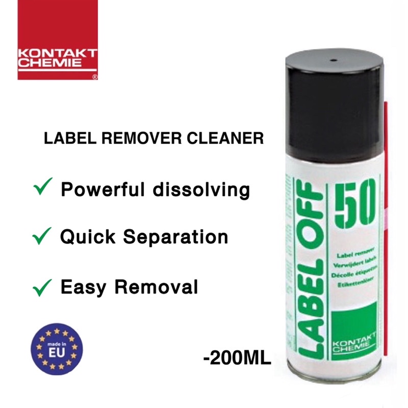 KONTAKT CHEMIE label remover label off spary original K50- 200ml ...