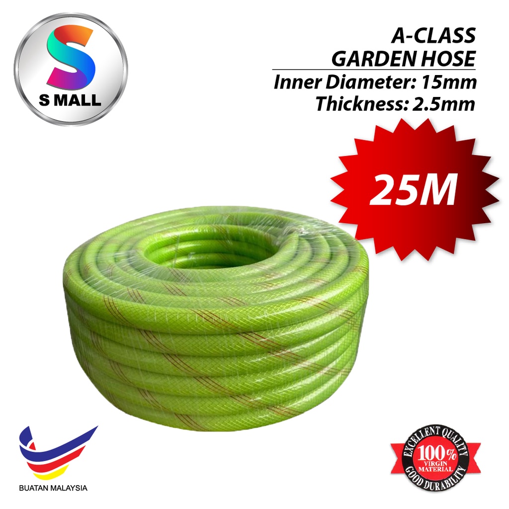 S MALL (5m,10m,15m,25m,30m) Water Garden Hose PVC Pipe / A-Class Apple ...
