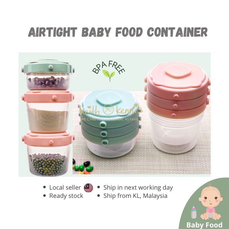 Milk Powder Container 1pc - For storage Baby Puree, Food Snack, 120ML ...