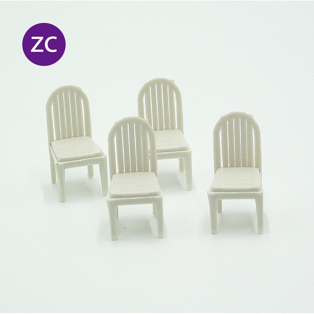 Plastic Miniature Round Chair - 4pcs (Big / Small) | Shopee Malaysia