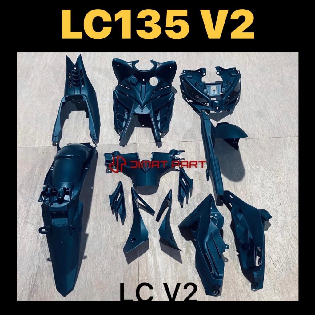 Yamaha LC135 New LC V2 HLD Inner Cover Full Set Kaver Hitam Meter ...