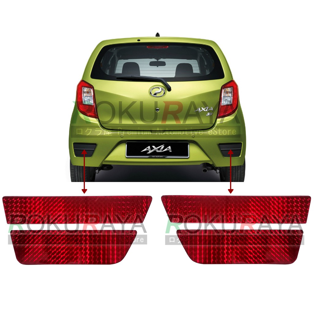 Perodua Axia (2014 - 2016) Standard E Spec G Spec Rear Back Bumper Red ...