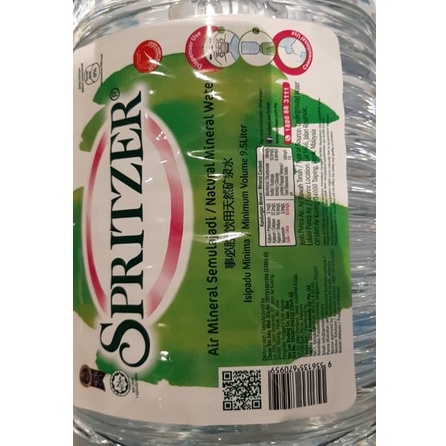 Spritzer-Natural Mineral Water 9.5L | Shopee Malaysia