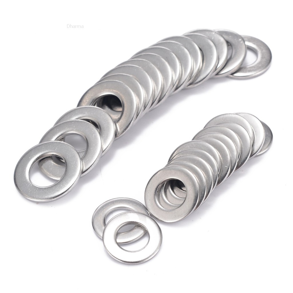 Dharma 105pcs 304 Stainless Steel Washers Metric Flat Washer Kit M3 M4 ...