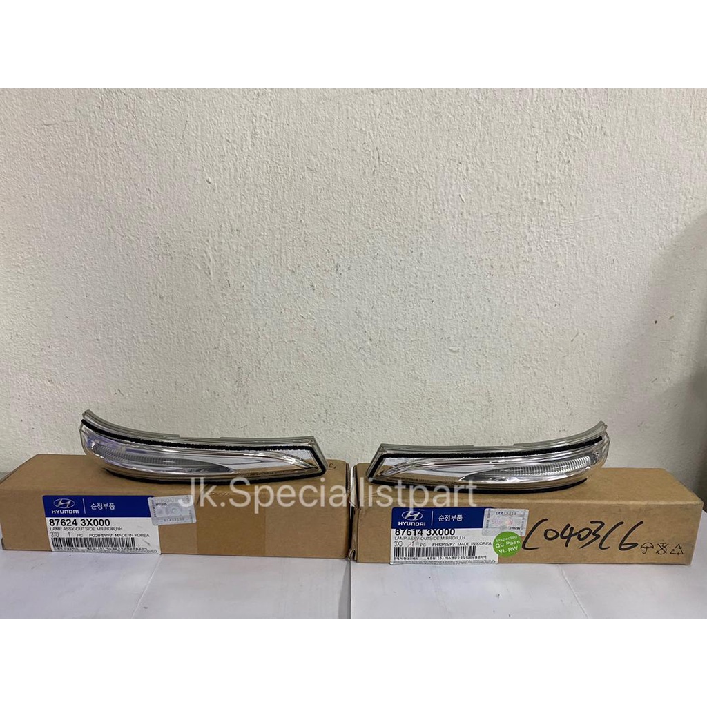 SIDE MIRROR LAMP LEFT RIGHT LH RH GENUINE PART (ORIGINAL) [87614-3X000 ...