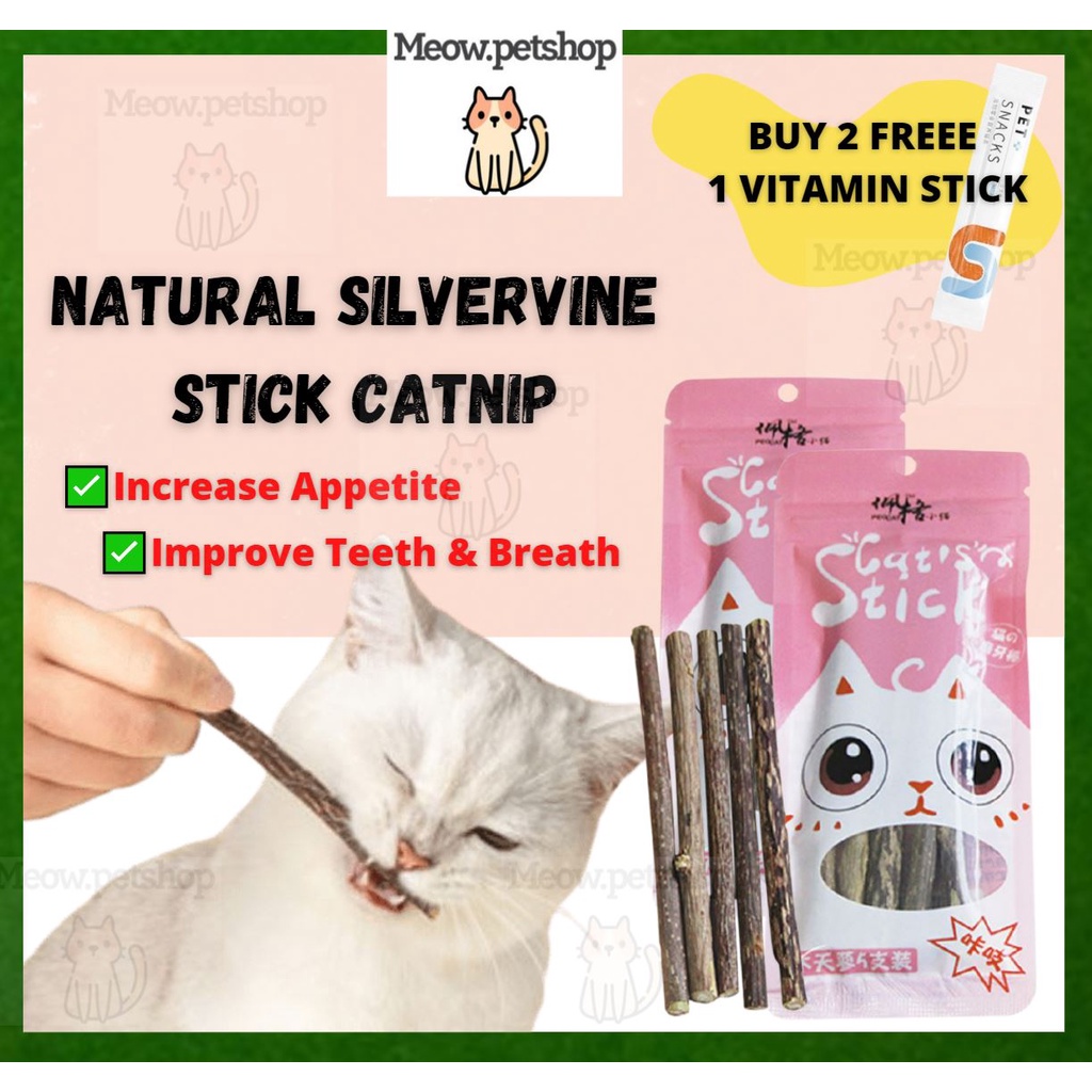 Cat Molar Stick Dental Molar Kucing Gigi Bersih Teeth Cleaning Cat Mint ...