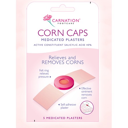 CARNATION FOOTCARE CORN CAPS MEDICATED PLASTERS 5'S (EXP: 06/2026 ...