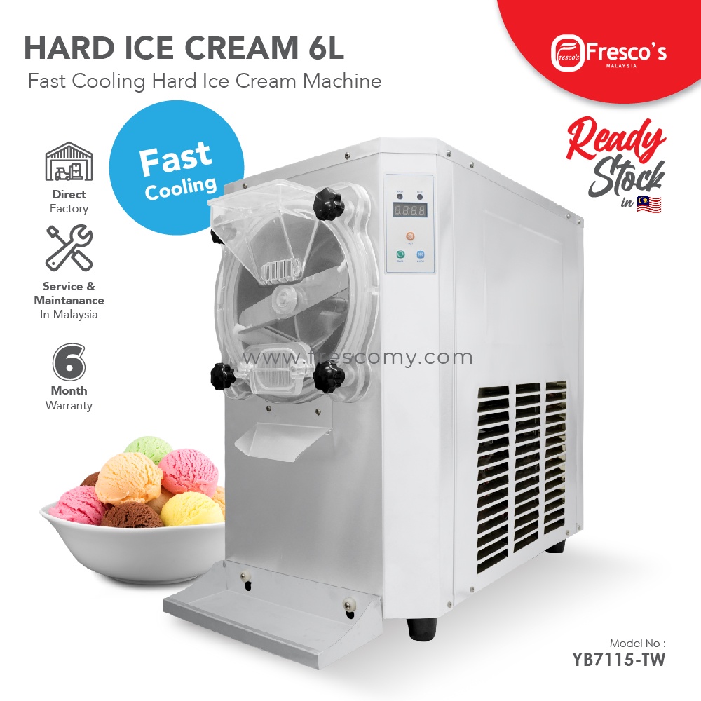 [NEW] Fresco Fast Cooling Hard Ice Cream Machine 6 Liter Mesin Aiskrim ...