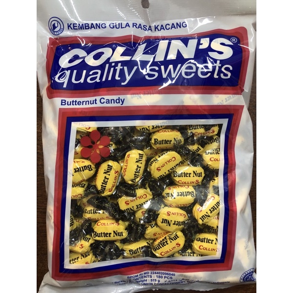 COLLINS GULA GULA KACANG BUTTERNUT GULA GULA 512G (160PCS x 3.2G ...