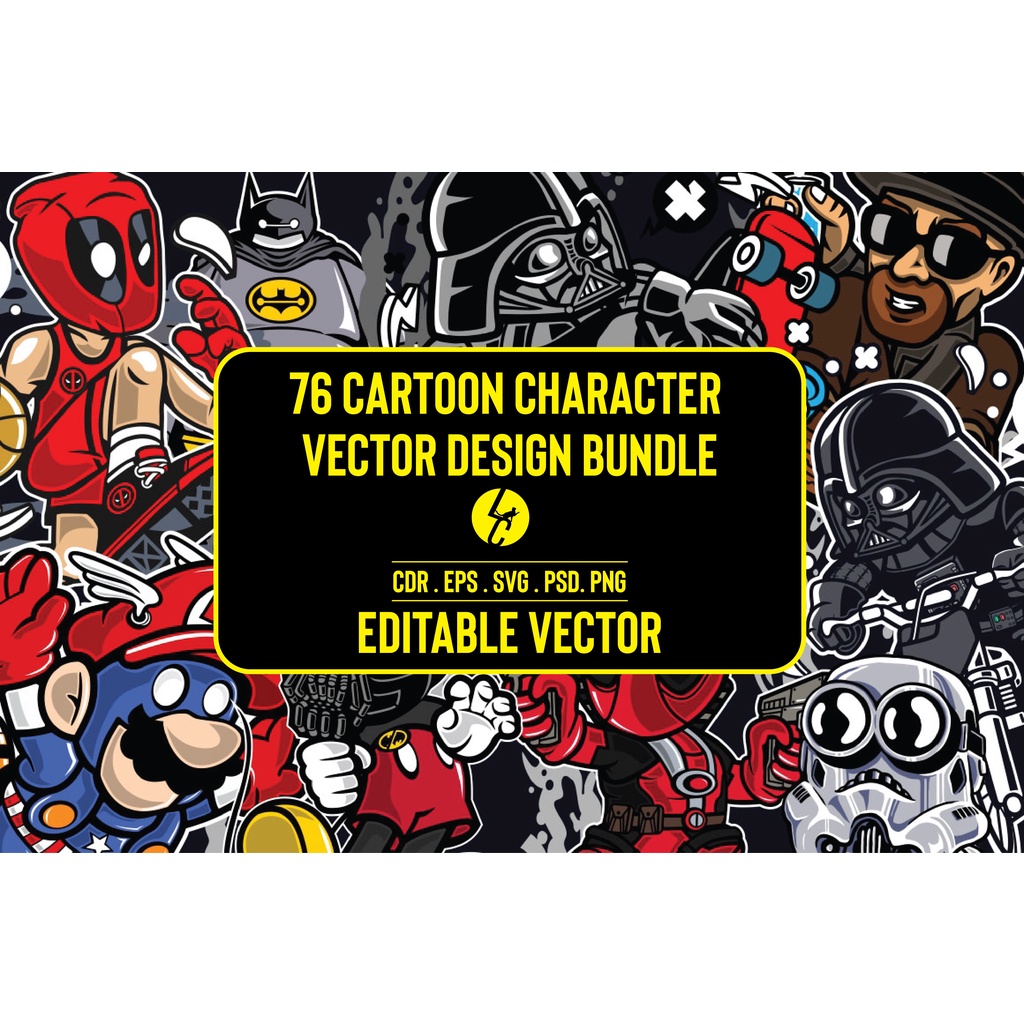 76 Pop Cartoon Vector Design . SVG , EPS , PNG format | Shopee Malaysia