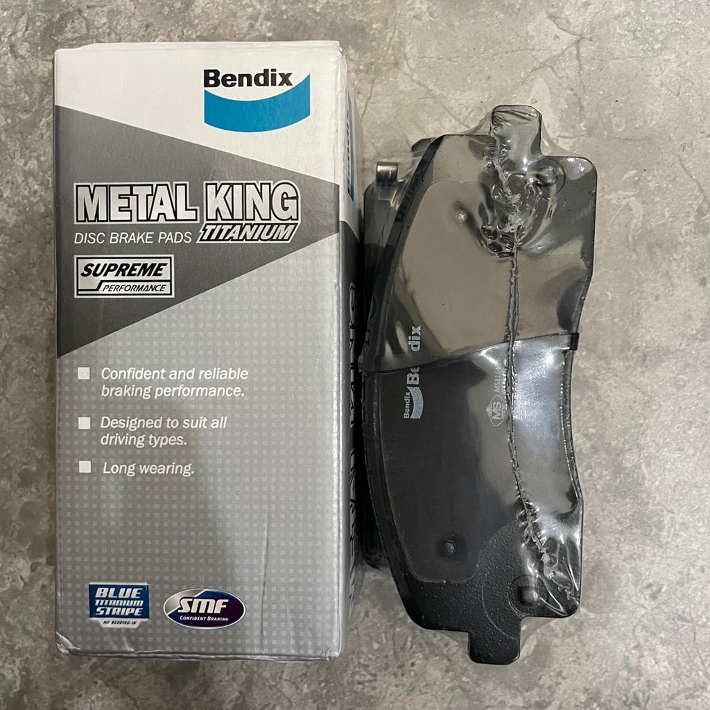 BENDIX METAL KING TITANIUM DISC BRAKE PAD FRONT PROTON EXORA BOLD TURBO ...
