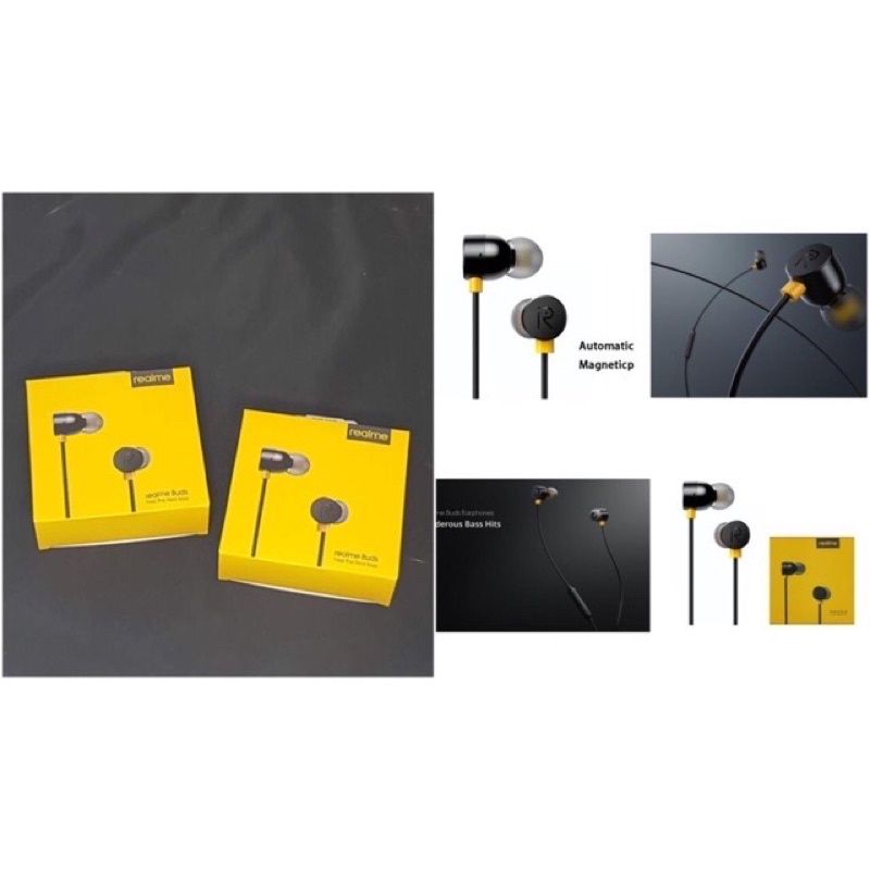 (Ready Stock) Realme buds RMA-101 wired handfree 3.5mm jack | Shopee ...