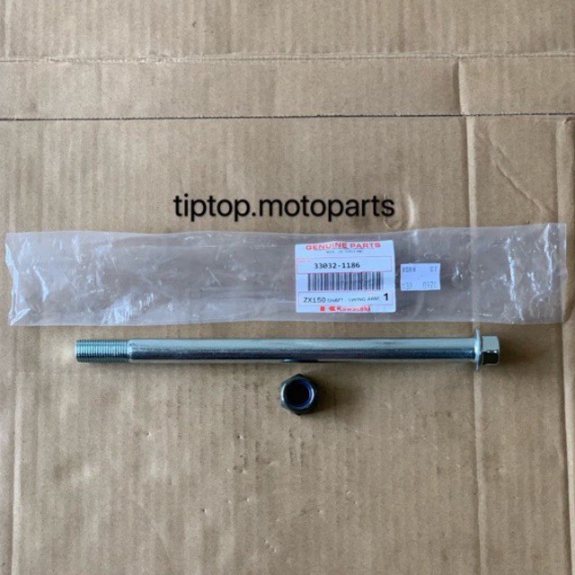 OFFER KAWASAKI KR150 ZX150 KRR150 RR150 SWING ARM SHAFT WITH NUT SAP ...
