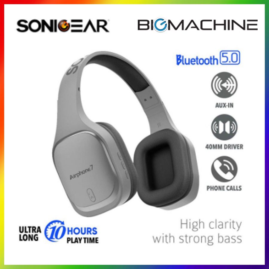 SonicGear Airphone 7 Bluetooth Headphones | Shopee Malaysia