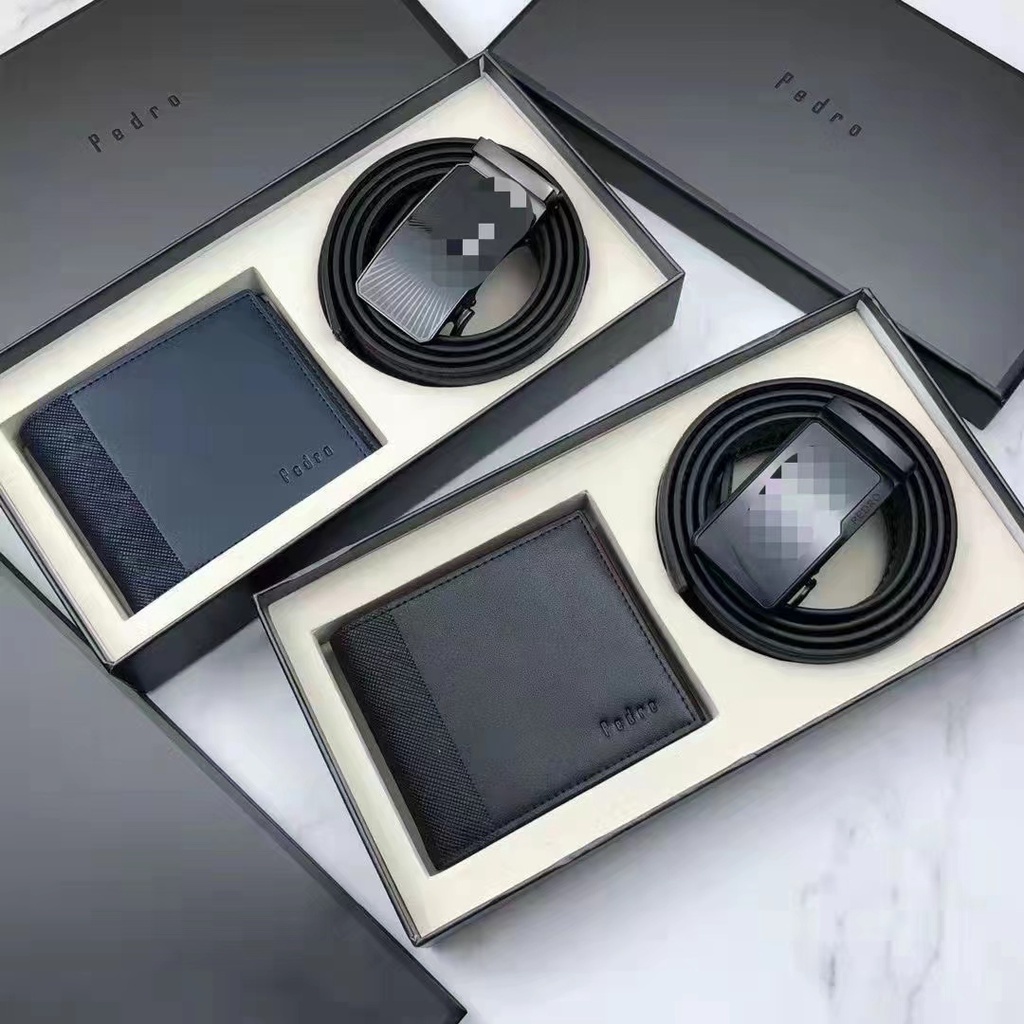 Pedro Men's Belt and Wallet set (include Box and Paper Bag) | Shopee ...