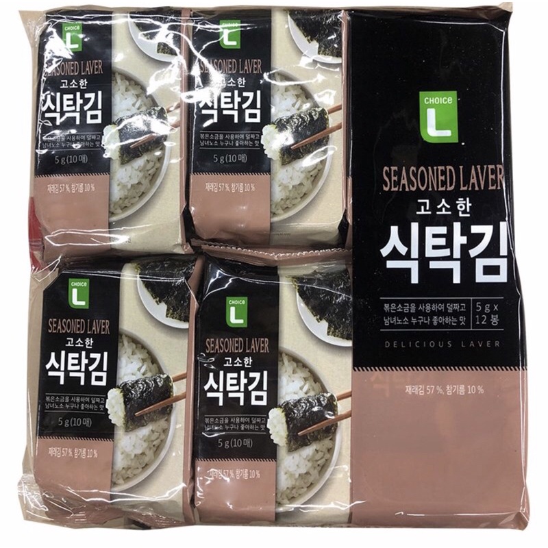 Choice L 4G Instant Seaweed (12 Packs) | Shopee Malaysia