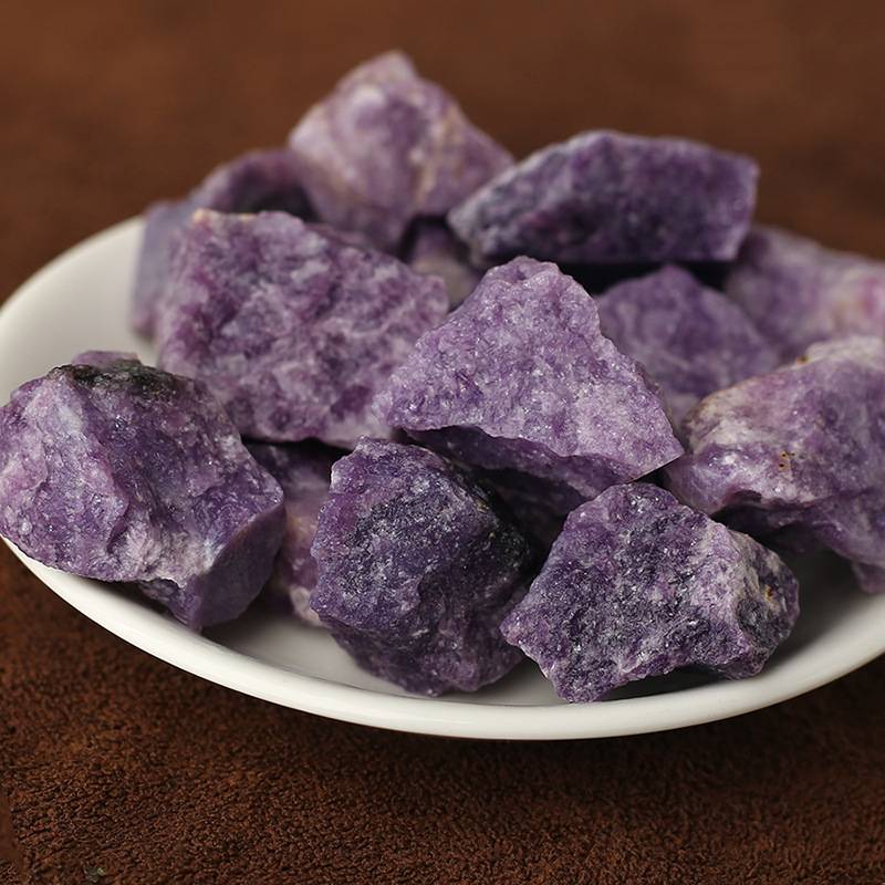 Natural crystal large grain purple mercury crushed stone aromatherapy ...
