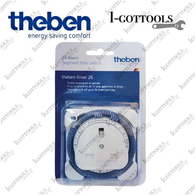 Theben Plug-in 13A 24 hours Segment Time Switch / Timer (Germany ...
