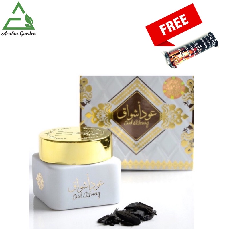 Oud Ashwaq Wangian Kerinduan Raudah Bakhoor Arab 40gm ORIGINAL | Shopee ...