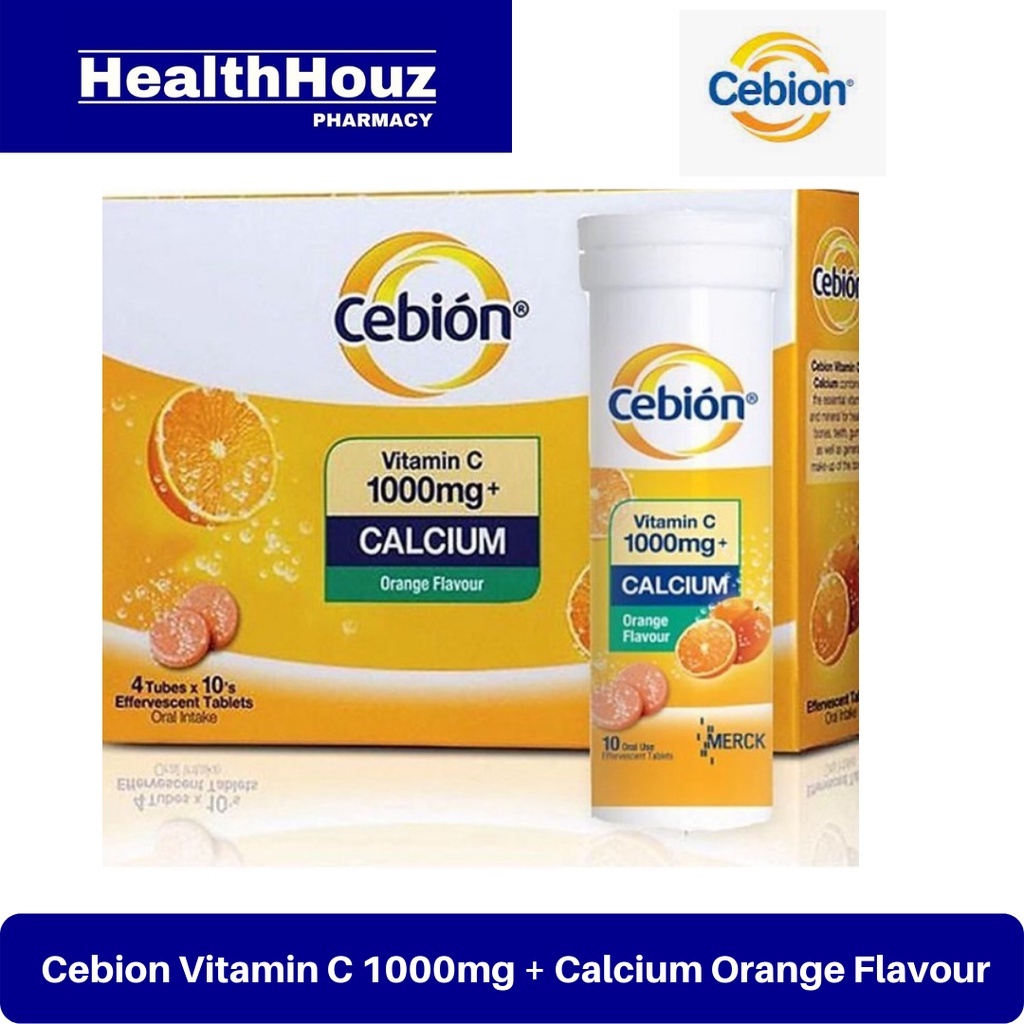 CEBION VITAMIN C + CALCIUM 1000mg EFFERVESCENT TABLETS (4 TUBES/BOX) | Shopee Malaysia