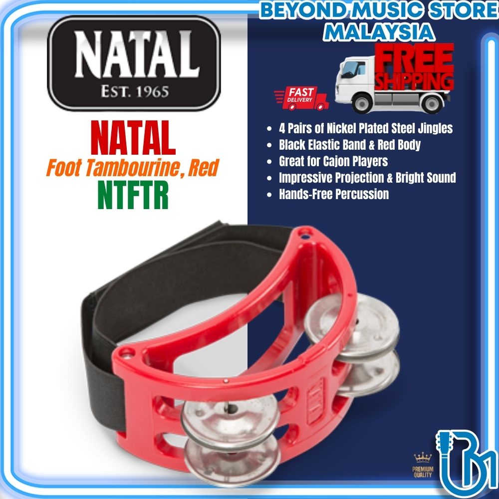 Natal Foot Tambourine, Red (NTFTR) | Shopee Malaysia