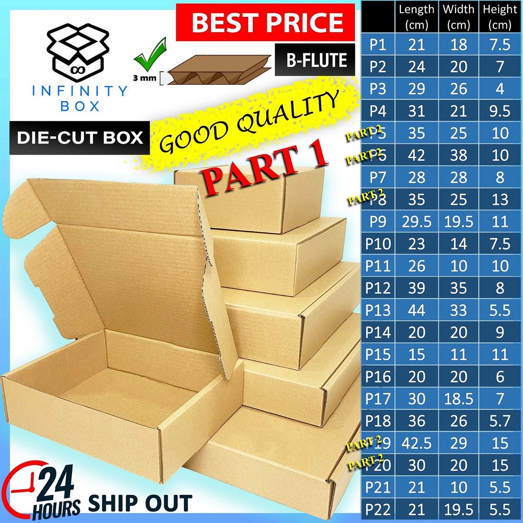 PART 1 Harga Direct Kilang Kotak Gift Box DIE-CUT Box Packaging Box ...