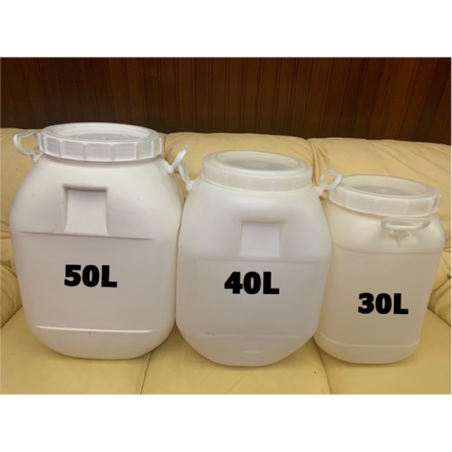 Tong Drum/Tong Plastik /Tong kosong 30L 40L 50L/ Empty HDPE Drum ...