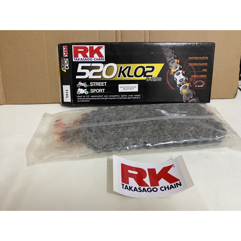 RK 520 KLO2 Oring O Ring Chain 520 X 114 L Rivet Type | Shopee Malaysia