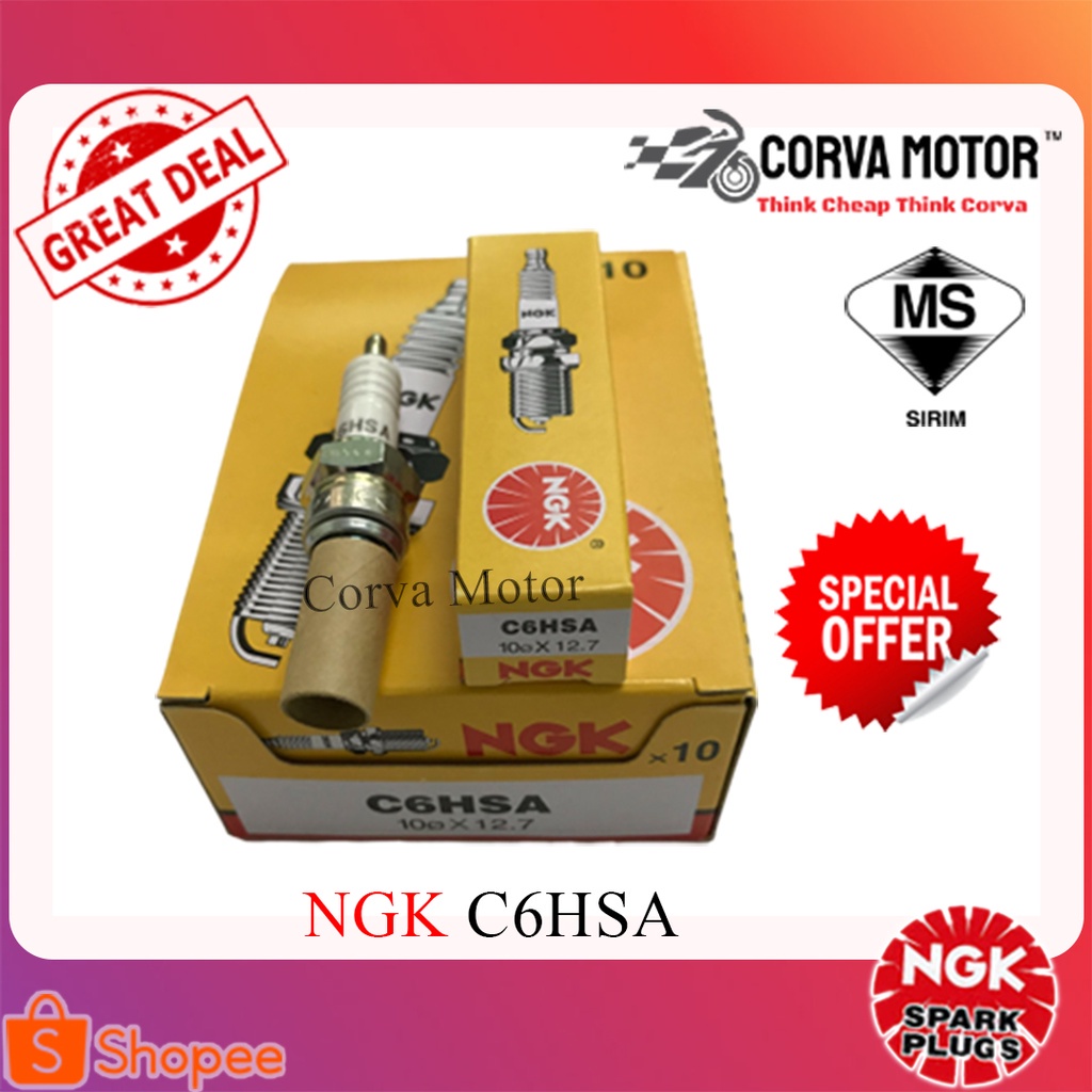 Corva Motor Ngk Plugs Motor C6Hsa Palam Pencucuh For C70, C100, Ex5 ...
