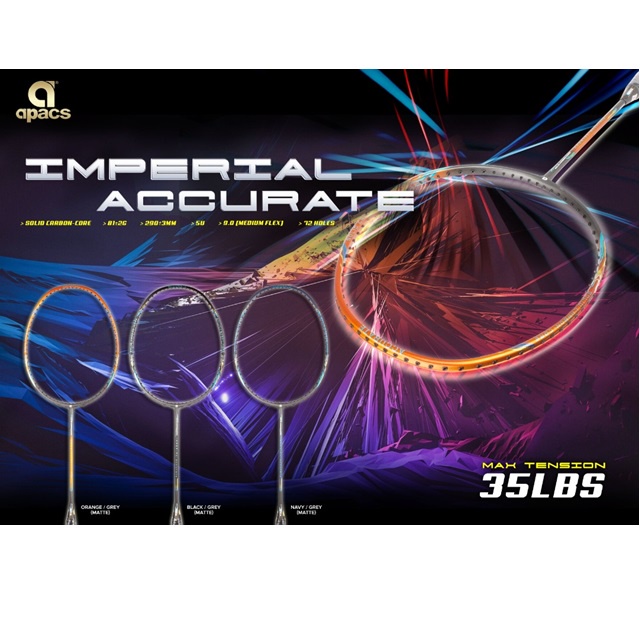 Apacs Imperial Accurate【FRAME OR INSTALL STRING 4-knot+Overgrip ...