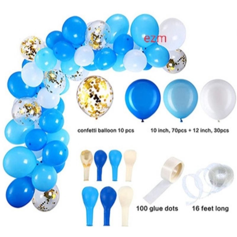 5meter chain with ballon 10inchi 12 inchi SET BALLON GANGLANG set belon ...