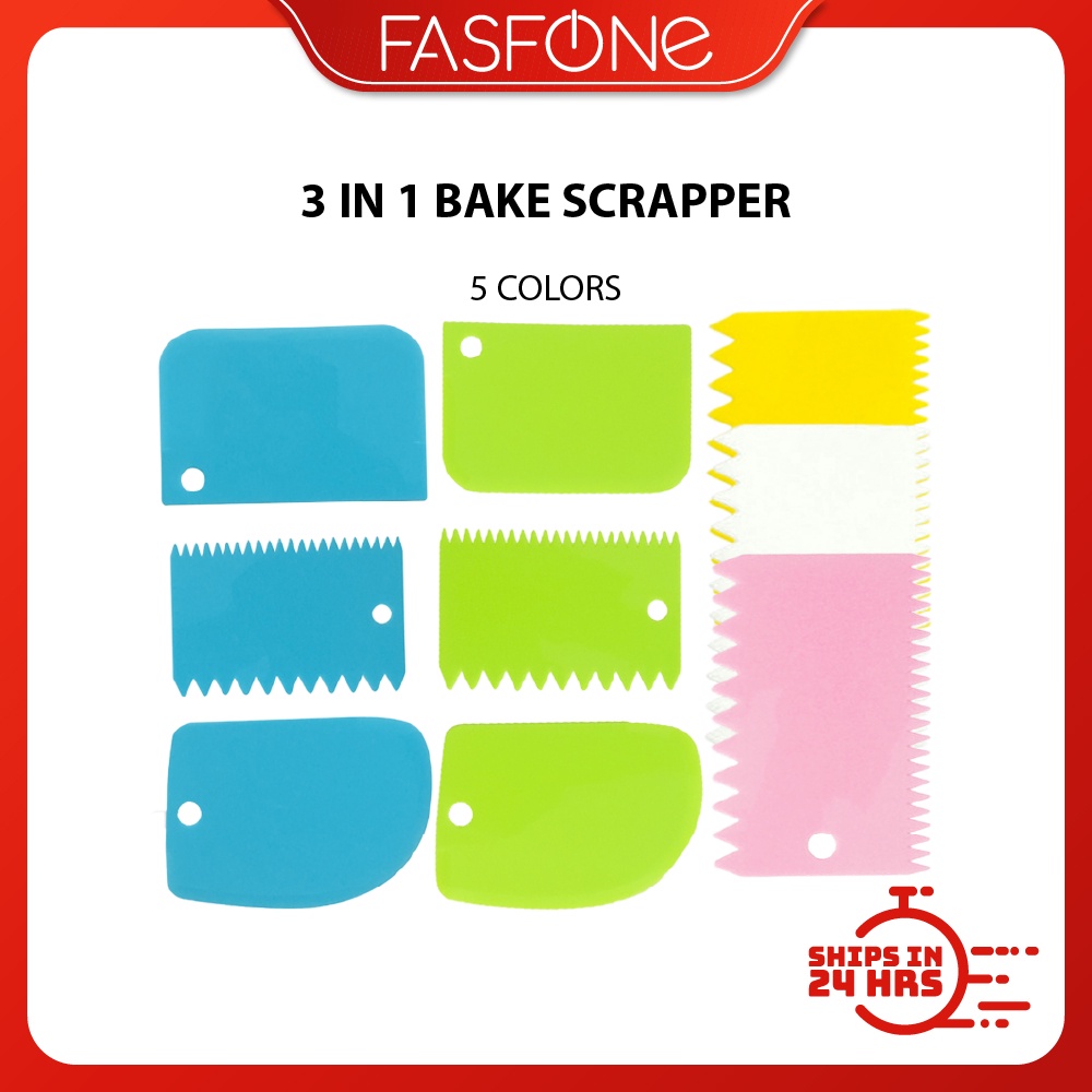 3 In 1 Set Kitchen Tools Bakeware | Cream Cake Mold Tools | Scrapper ...