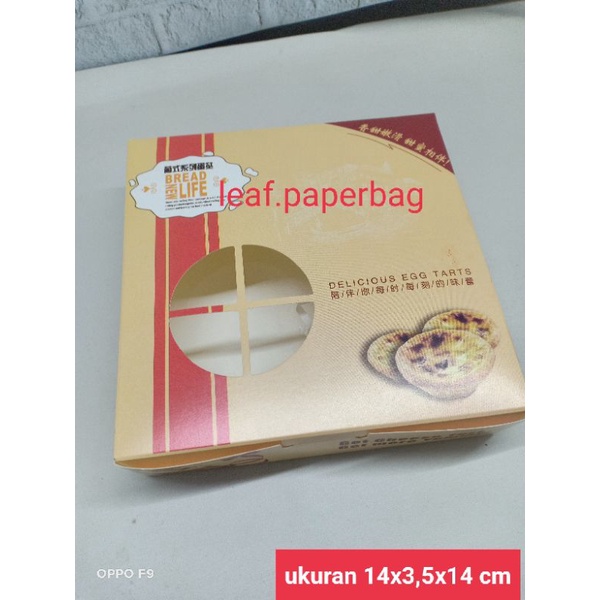 Egg tart box Contains 4 tantart pie Milk Fruit pie Selling Retail/egg ...