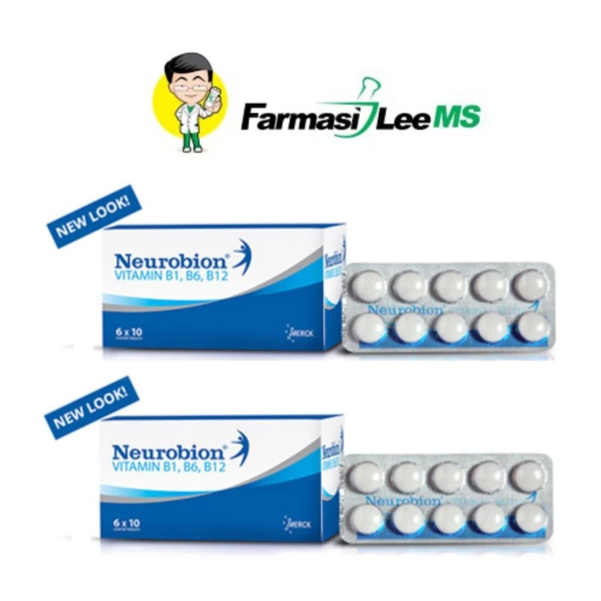Neurobion Vitamin B1/B6/B12 Tablets (2 x 60's)(EXP 09/2026) | Shopee ...