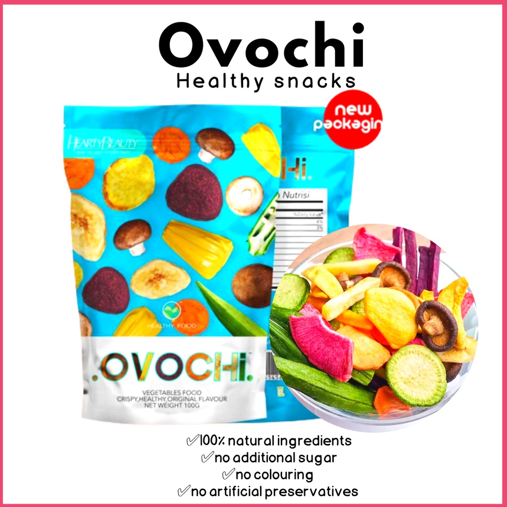 OVOCHI HEALTHY MIX CHIPS VEGETABLE & FRUIT SNACKS kerepek sayur buah ...