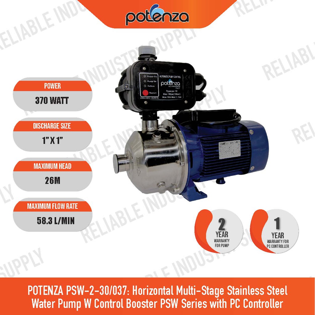 Potenza Horizontal Multi Stage Water Pump/ Household Water Pump/ Water ...