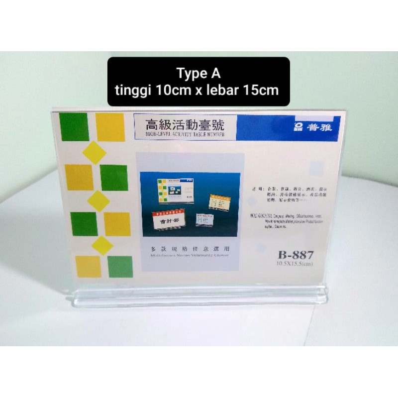 Tanda nama meja Tag desk name Name stand Table tag Table stand Nombor ...