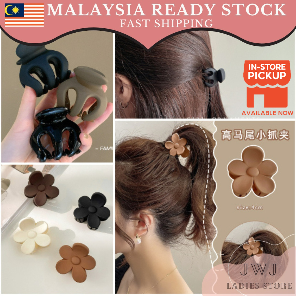 Aksesori Rambut Klip Rambut Korean Hair Claws Horsetail Hair Crab Hair ...