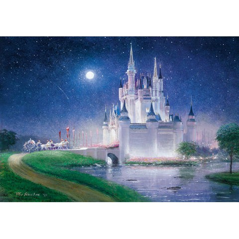TENYO DISNEY CINDERELLA JIGSAW PUZZLE GYUTTO STAINED ART 500 / 1000 ...