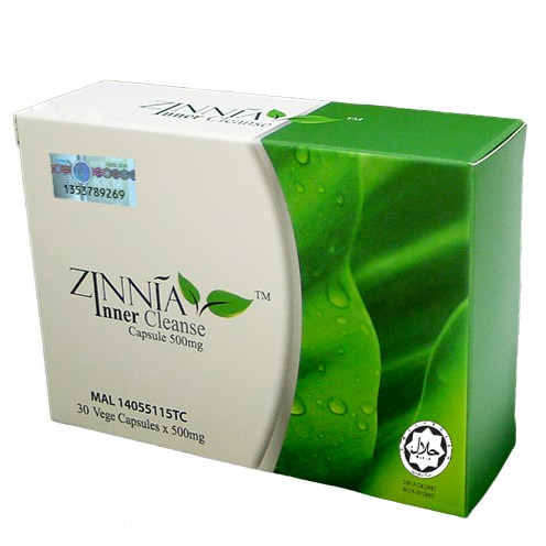 Zinnia Inner Cleanse Capsule 500mg 30's | Shopee Malaysia