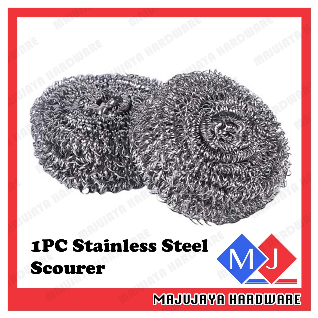 15gm Dishwasher Stainless Steel Scrubber Scourer Pad Berus Dawai Cuci ...