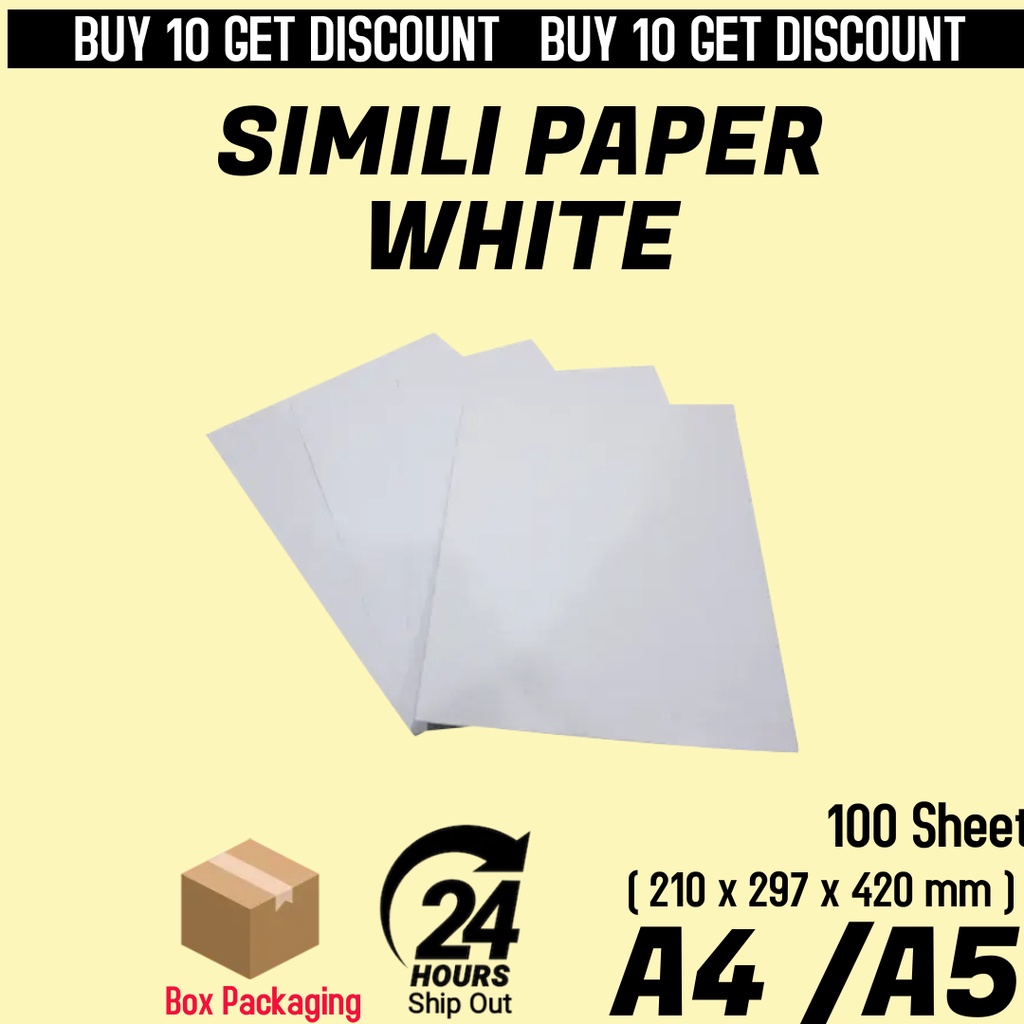 Simili Paper White Kertas Flyer Kalender Calendar | Shopee Malaysia