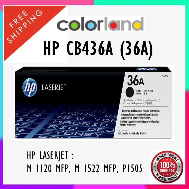 HP 36A / CB436A Black Original LaserJet Toner Cartridge | Shopee Malaysia