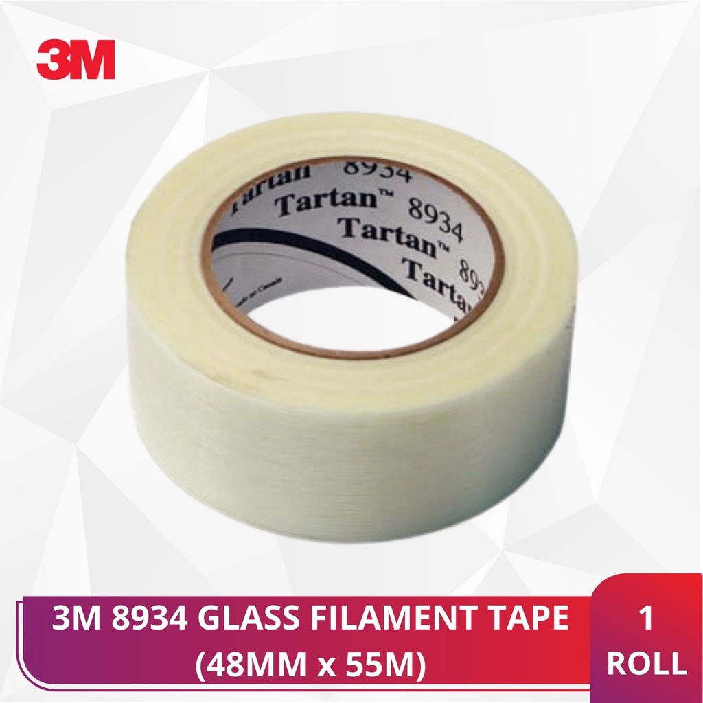 3M 8934 Glass Filament Tape (48mm x 55m) | Shopee Malaysia