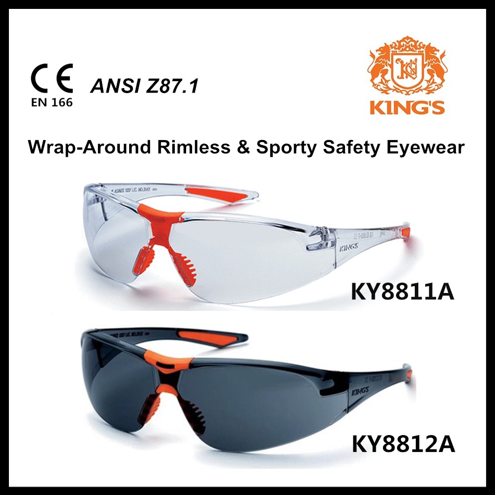 KING'S Safety Eyewear KY8811A Clear KY8812A Smoke NEUKING KING Glasses ...